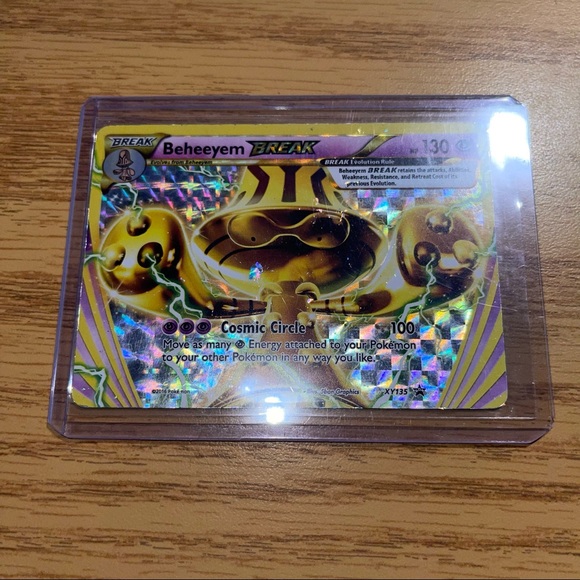 Pokemon | Accessories | Pokemon Beheeyem Break Xy35 Card 216used | Poshmark